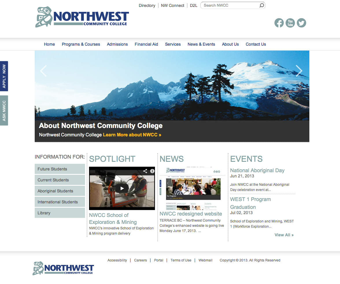North Coast Review: NWCC introduces revised website