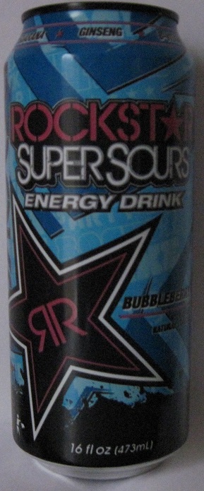 Caffeine King: Rockstar Super Sours Bubbleberry Energy Drink Review