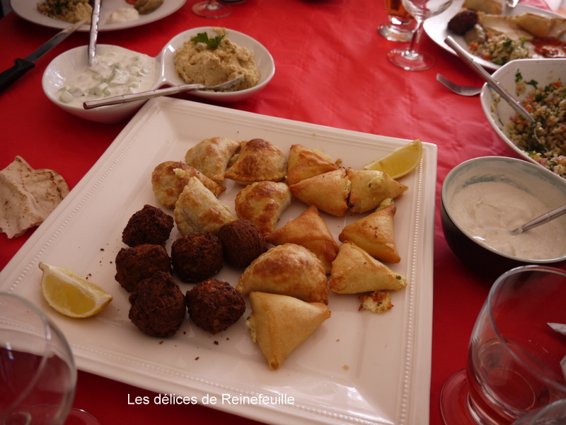 Repas libanais pour anniversaire de l'Hom