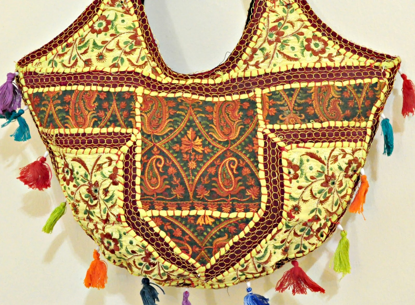 Jaipur Handloom: Handmade Tribal Mirror Indian shoulder Banajara Bag ...