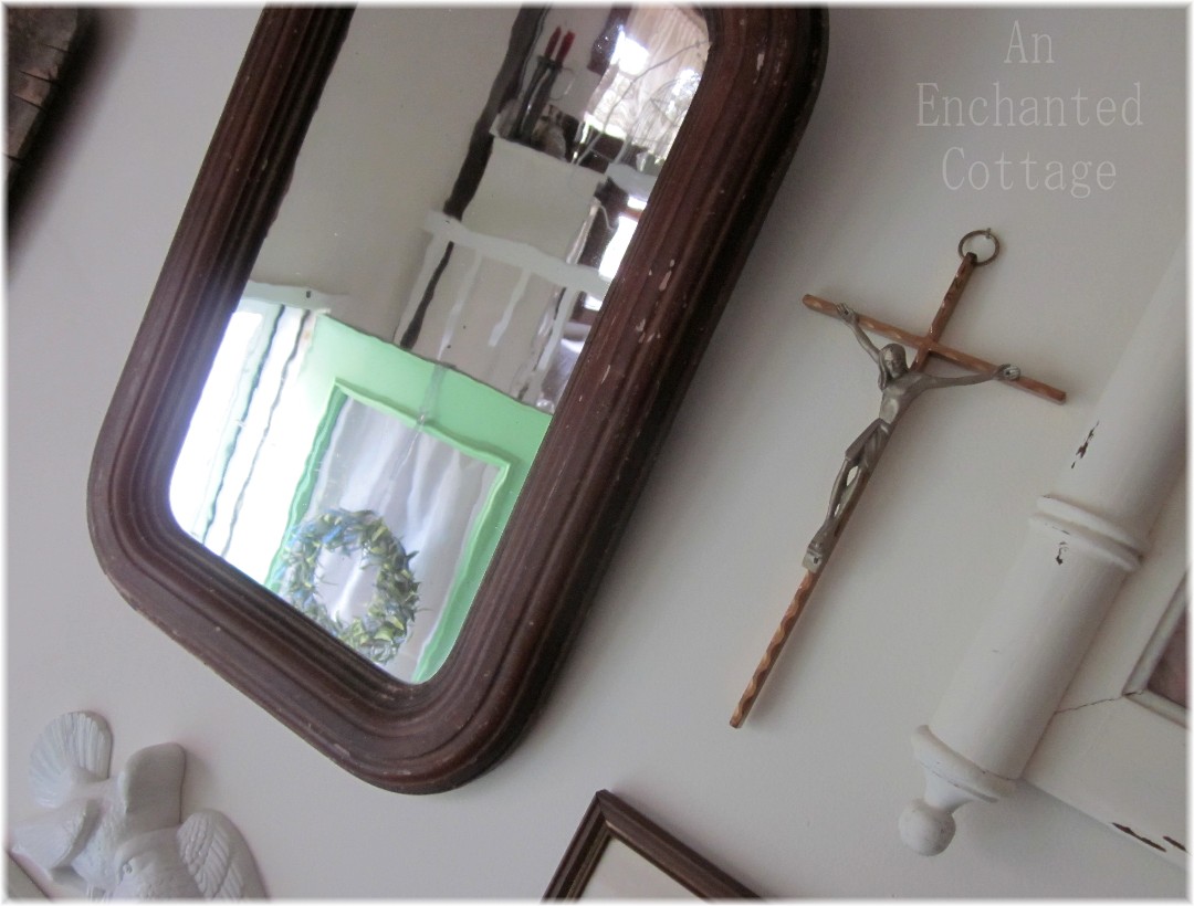 An Enchanted Cottage: Eclectic Mirror Gallery Wall