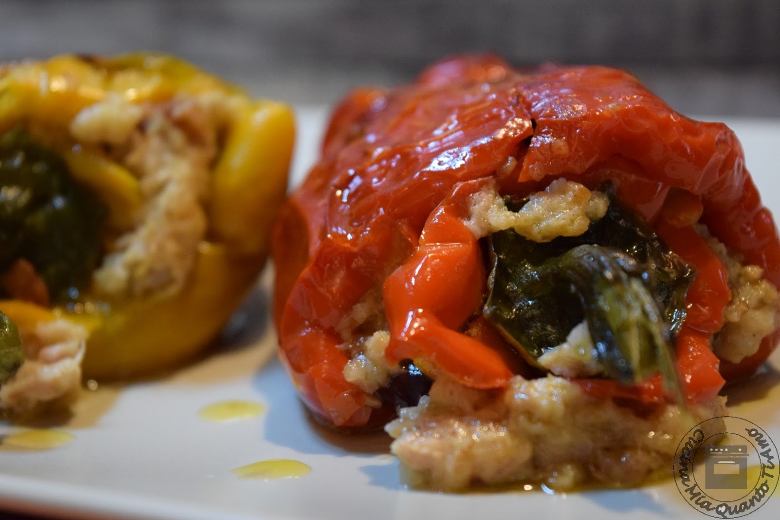 Peperoni ripieni con tonno e capperi - Cucina Mia Quanto Ti Amo