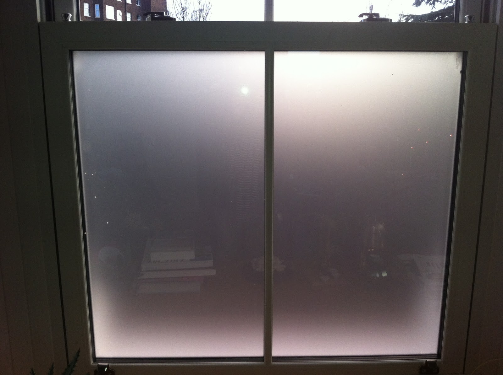 Innovate & Renovate: An alternative window covering- Sand blasted glass