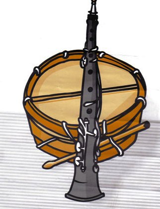 El vestir tradicional burgalés en miniatura: 52.- DULZAINEROS DE BURGOS ...