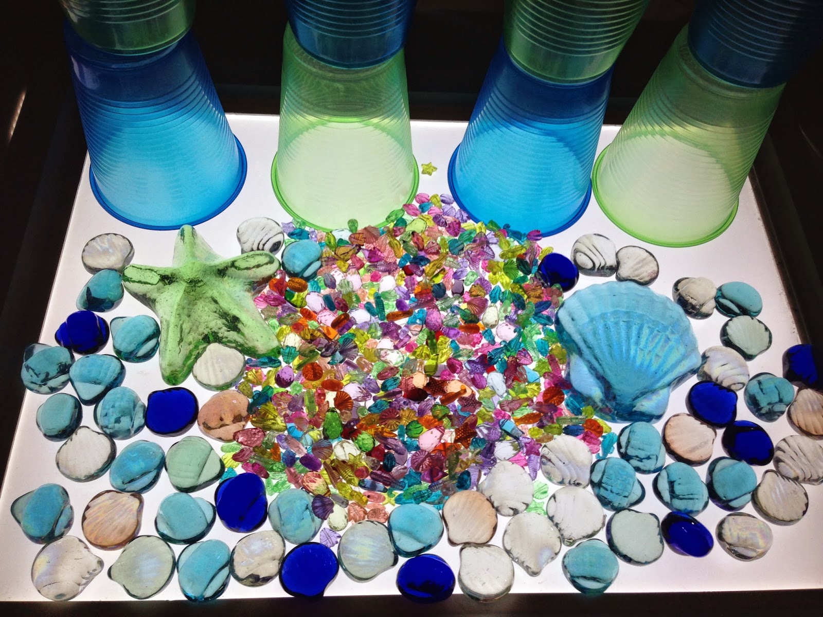 More Light Table Play | Homeschool and Light Tables