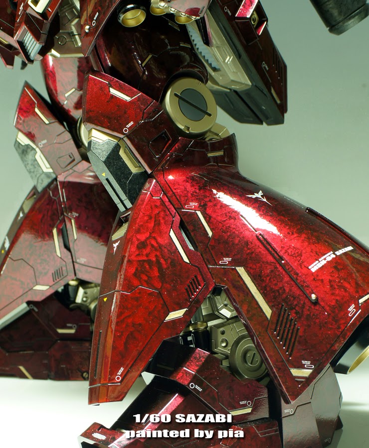 Painted Build: Neo Grade 1/60 MSN-04 Sazabi "Marble Paint Style"