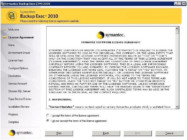 System Admin: Symantec Backup Exec: Step By Step guide to download and install Backup Exec 2010