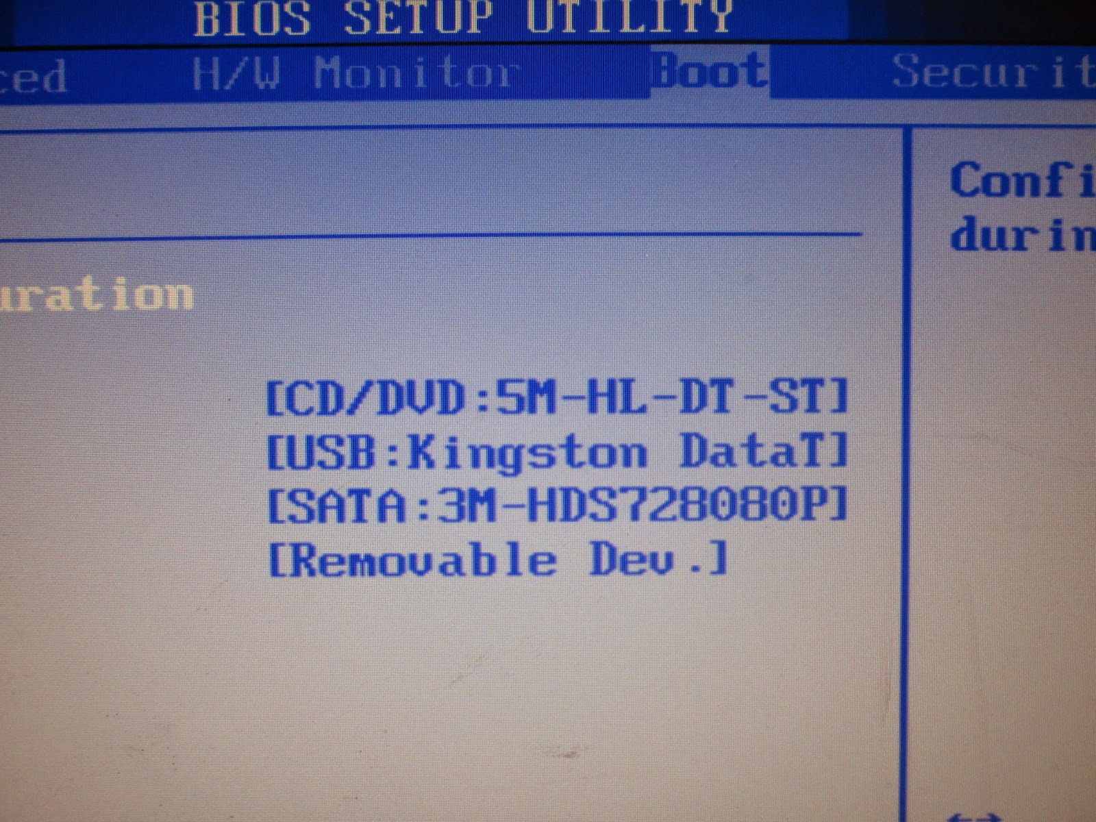 ManteComputoFicha864774: Configuración de BIOS.