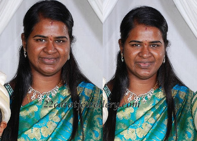 Karthika Reddy In Diamond Set at her Son's Dhoti Function - Jewellery ...