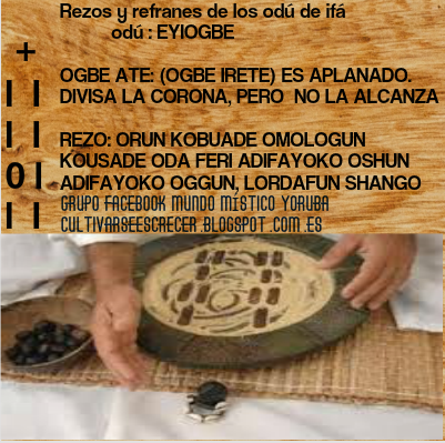crecimiento espiritual: REFRANES Y REZOS DE LOS SIGNOS (ODÚN) DE IFÁ ...
