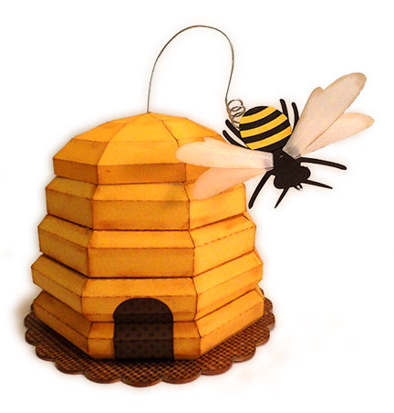 Needles 'n' Knowledge: Honey Bee 3D Mini on Wire