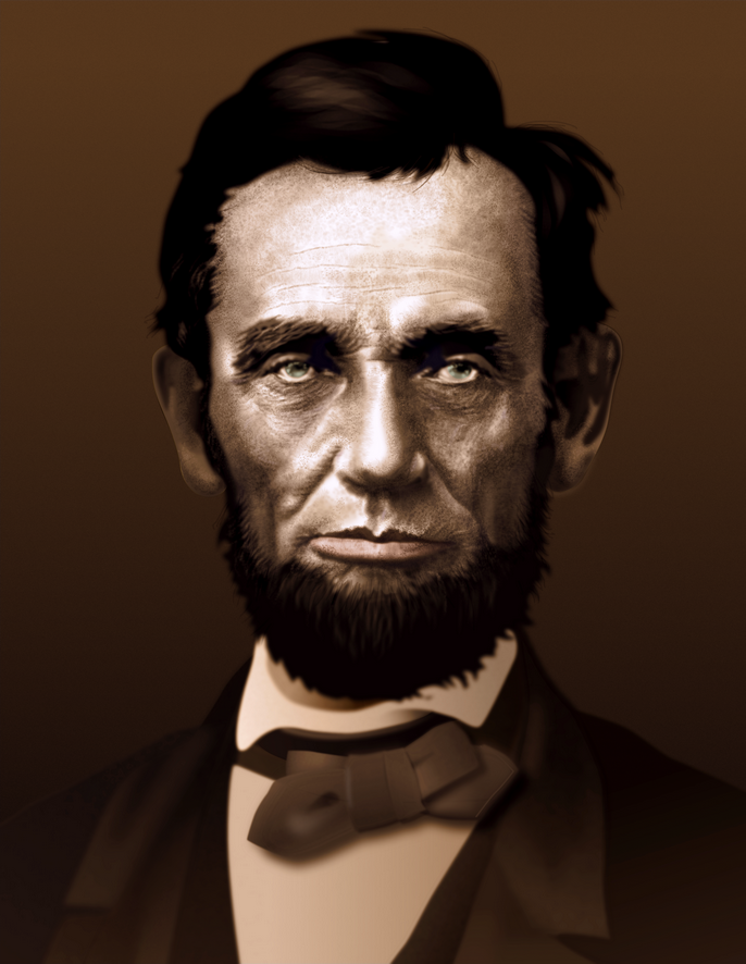 CommuniCats: Abe Lincoln vector portrait