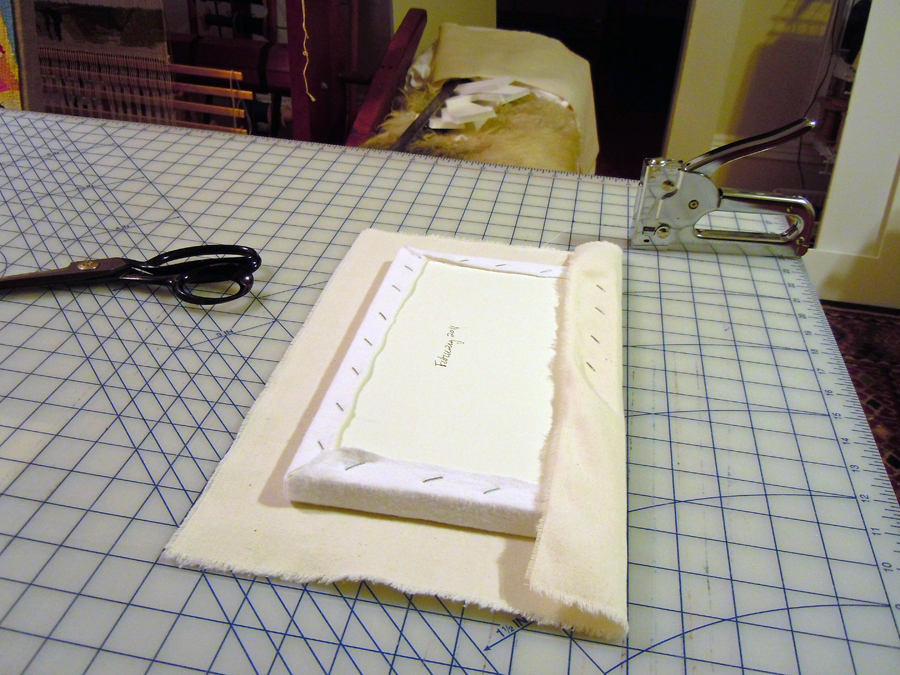 Tapestry Share: Mounting/finishing method for small tapestries