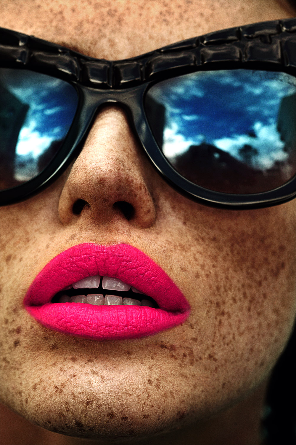 Freckles Poolside Sun Protection Redhead Model Beauty Shoot with Kate ...