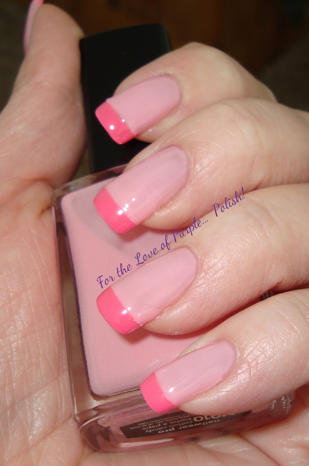 For the Love of Purple... Polish!: Fun Pink on Pink with Dots