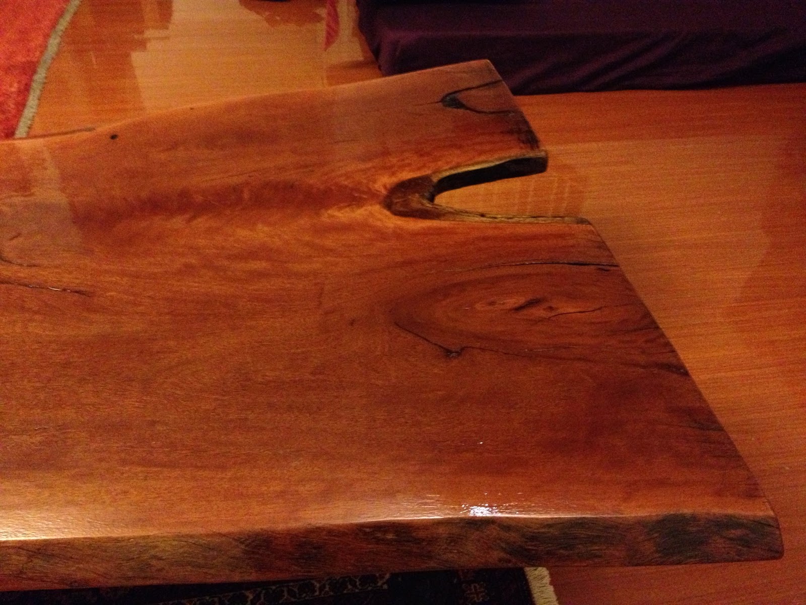 Crafty minded: How to Varnish timber slab coffee table top in easy steps