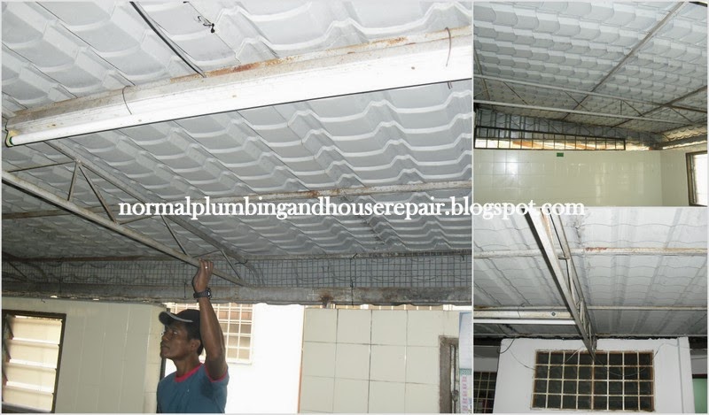 NORMAL PLUMBING: MENUKAR ATAP METAL DECK KEPADA ATAP ASBESTOS