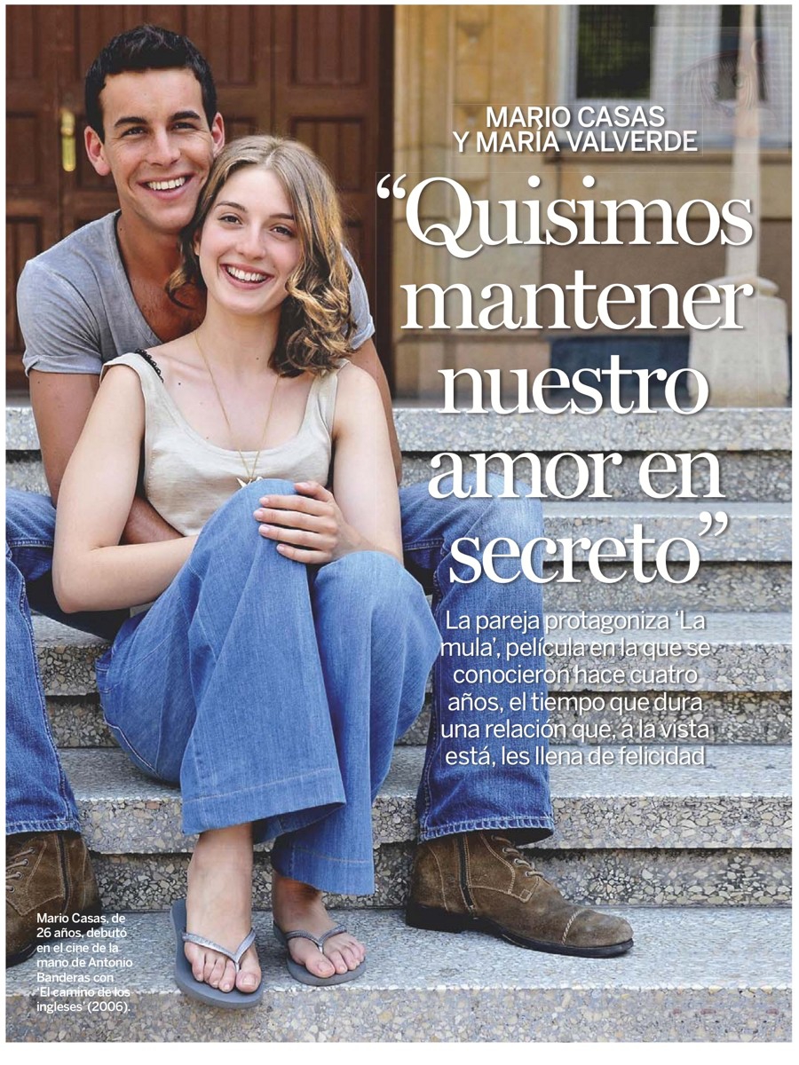 Mario Casas: Mario Casas y María Valverde en la revista Lecturas