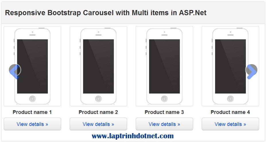 Bootstrap Responsive Carousel With Multi Items In Aspnet Lập Trình đốt Nét