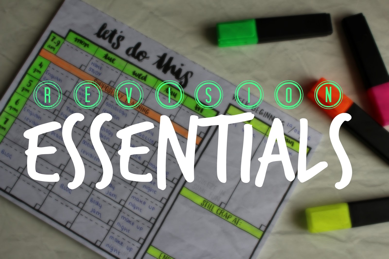 My Revision ESSENTIALS!! ♡ — heyitsjodie