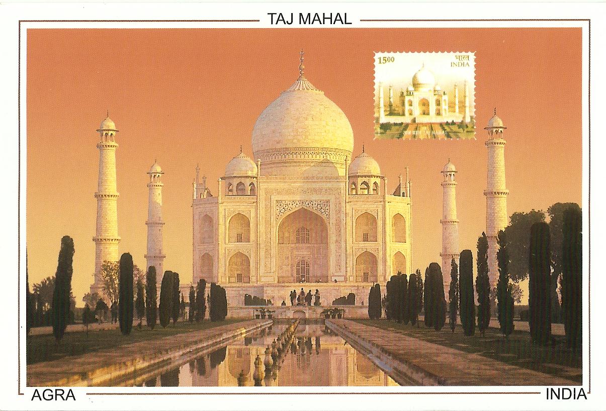 Heritage of India: Set of 9 Taj Mahal Greeting Cards issued by Agra ...