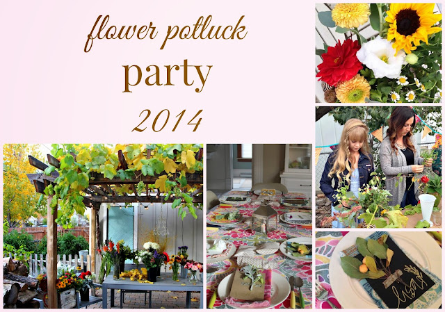 Moore Minutes: Girlish FLOWER arranging POTLUCK party 2014