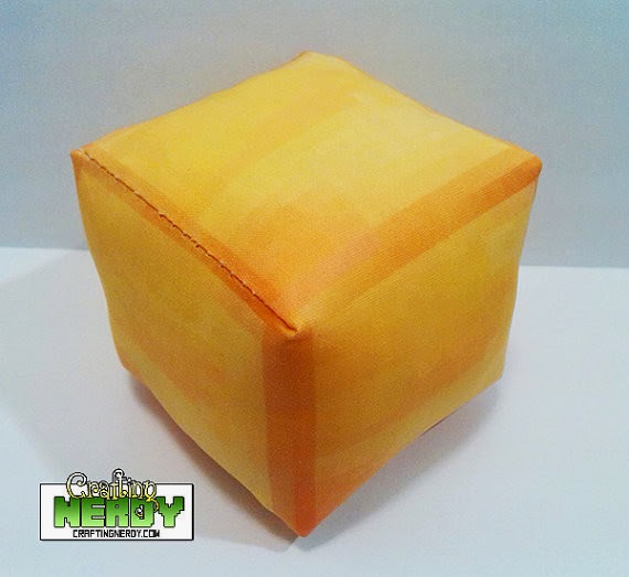 CraftingNerdy: Plush 2" (5cm) Minecraft Inspired Gold Block