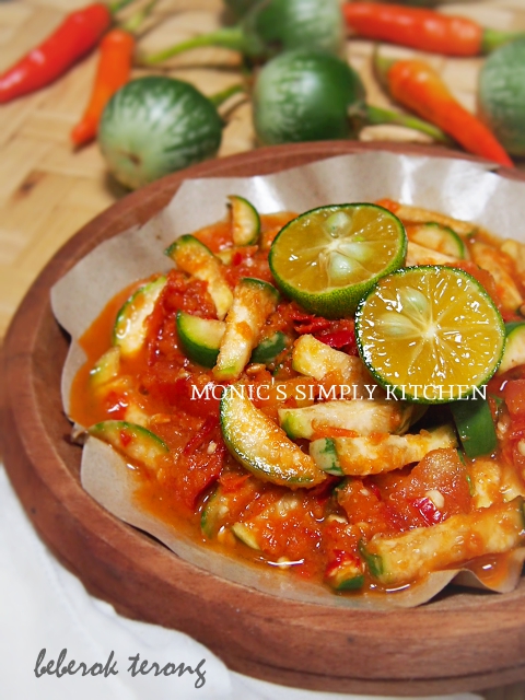 Beberok Terong Khas Lombok - Monic's Simply Kitchen