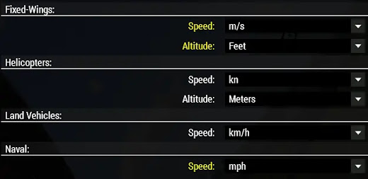 Arma 3 の速度と高度の単位を変更できる Additional Units MOD | 弱者の日記^^ - Arma 3 MODとアドオン紹介