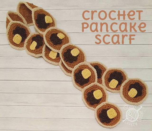 Crochet Pancake Scarf - Sew Crafty Crochet