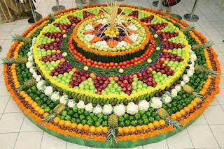 Revista Champagne News: Decoração com Legumes, Frutas e Ovos - dicas e ...