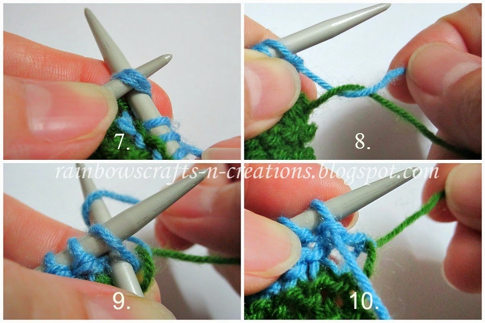 Rainbow's Crafts and Creations: Changing yarn colors