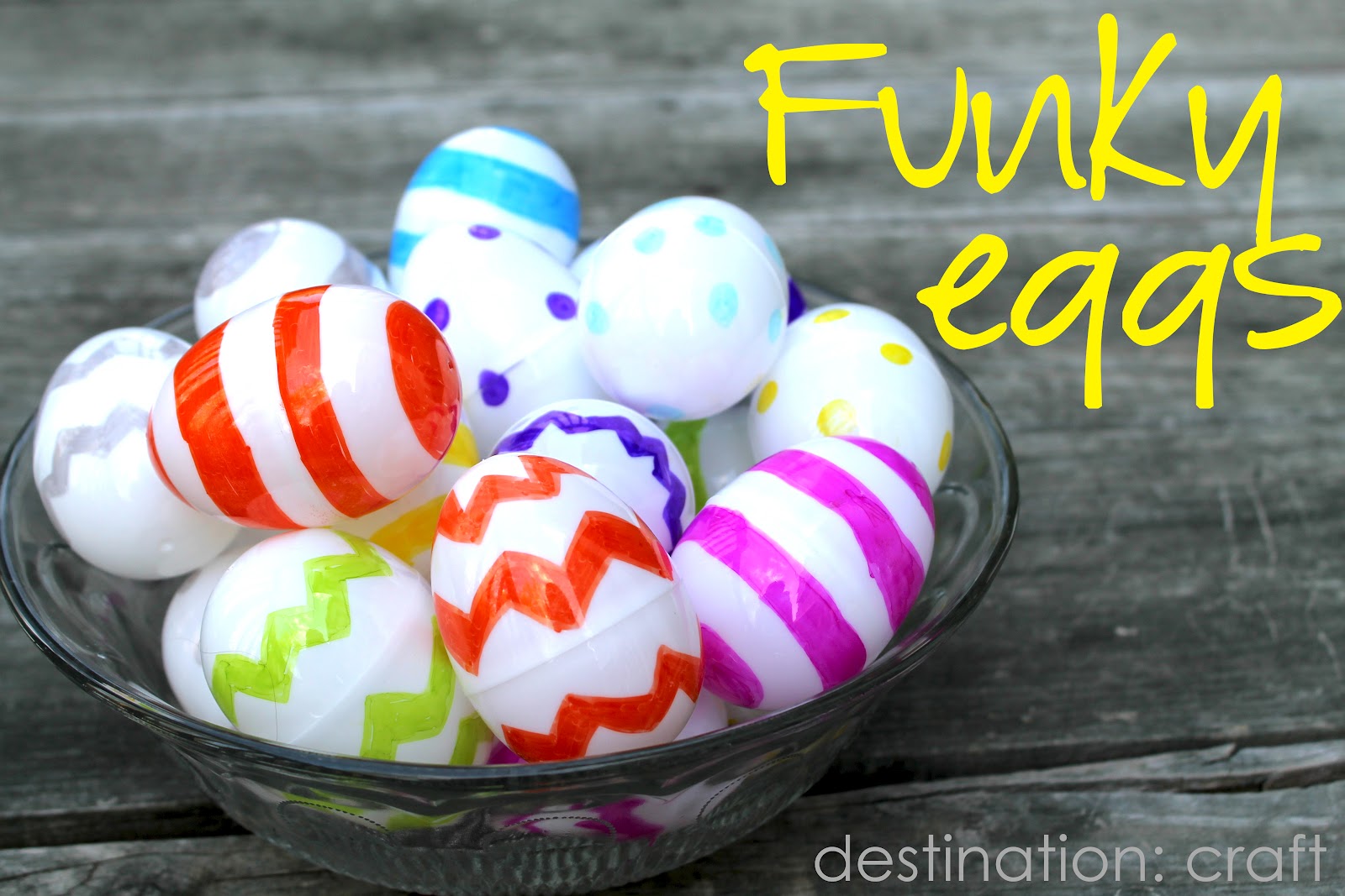 Destination: Craft: (Sharpie) Funky Easter Eggs