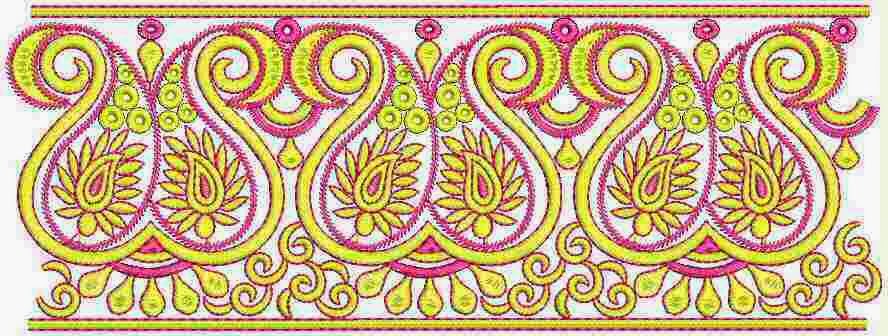 EmbDesignTube: Latest Designer Laces Designs For Dresses