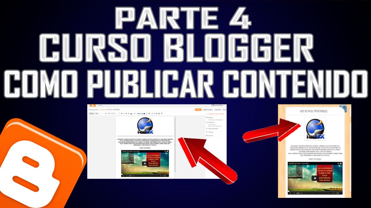 Como Crear y Editar tu Blog//Parte 4//Como publicar contenido en tu ...