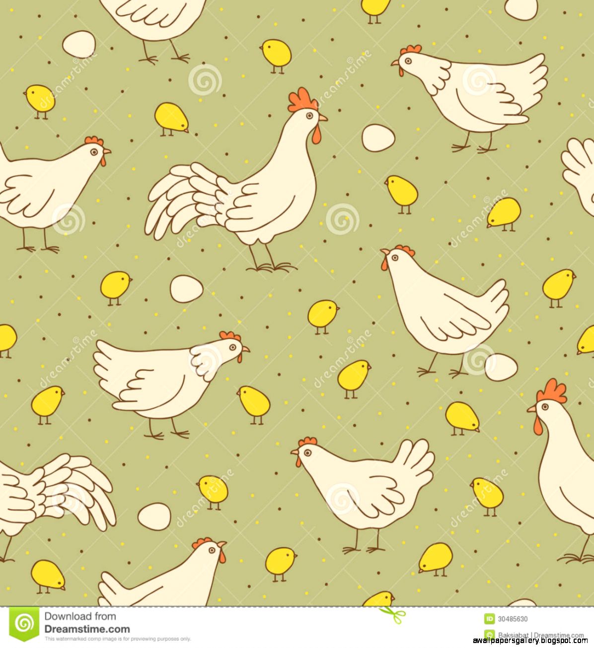 Chicken Pattern Wallpaper | Wallpapers Gallery