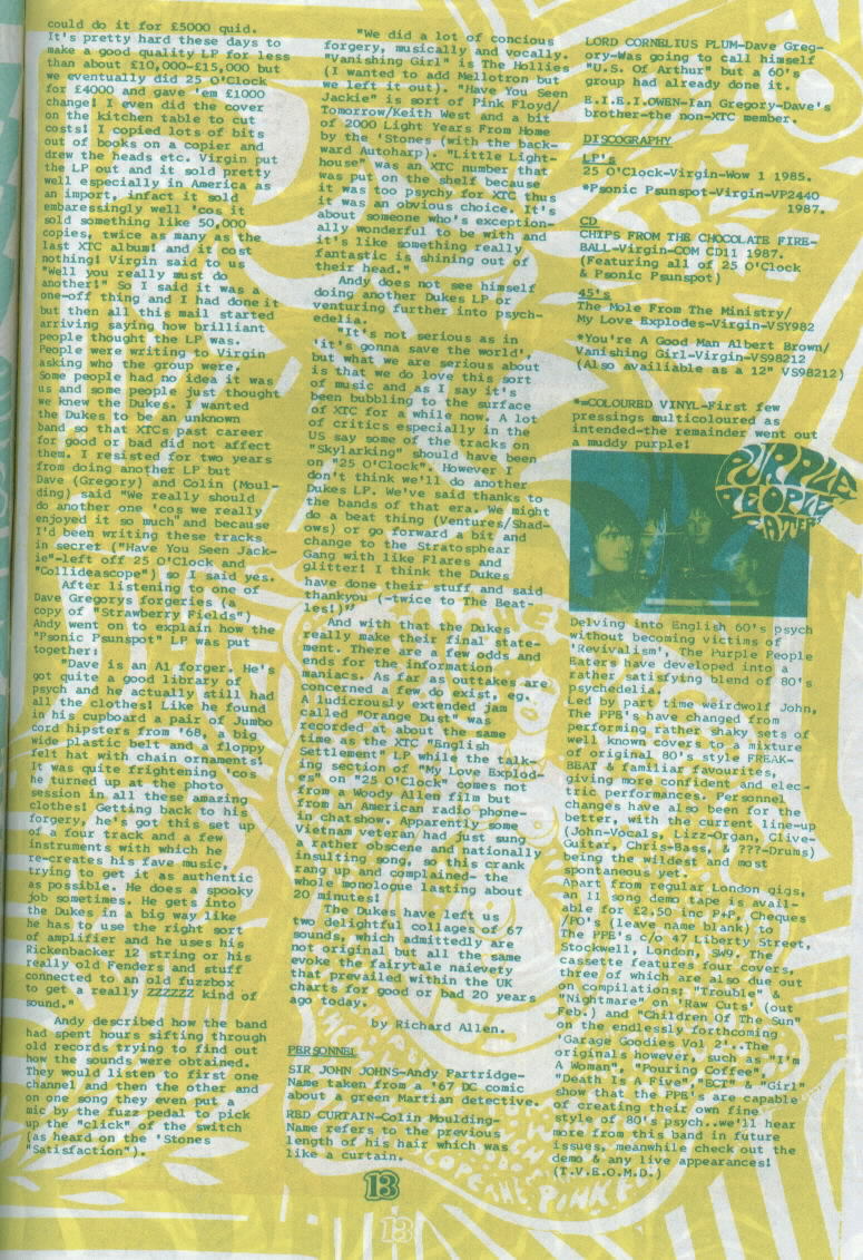 A Dandy In Aspic: The New Psychedelics Pt. 4 - Freakbeat Fanzine