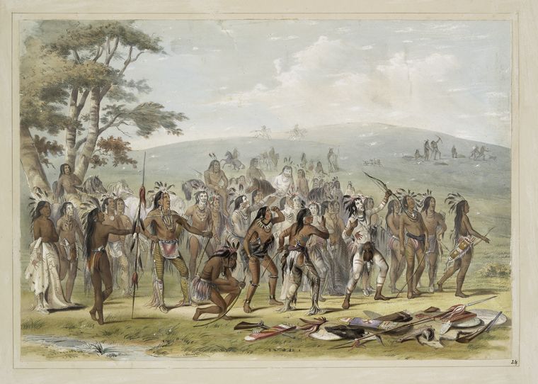 MA PRAVDA A MOI: La suite Catlin : Chasse au bison et autres activités ...