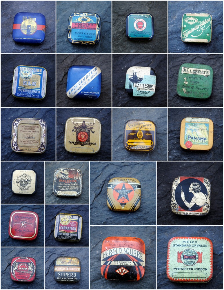 Four and Twenty: Junk Love Monday: Typewriter Ribbon Tins