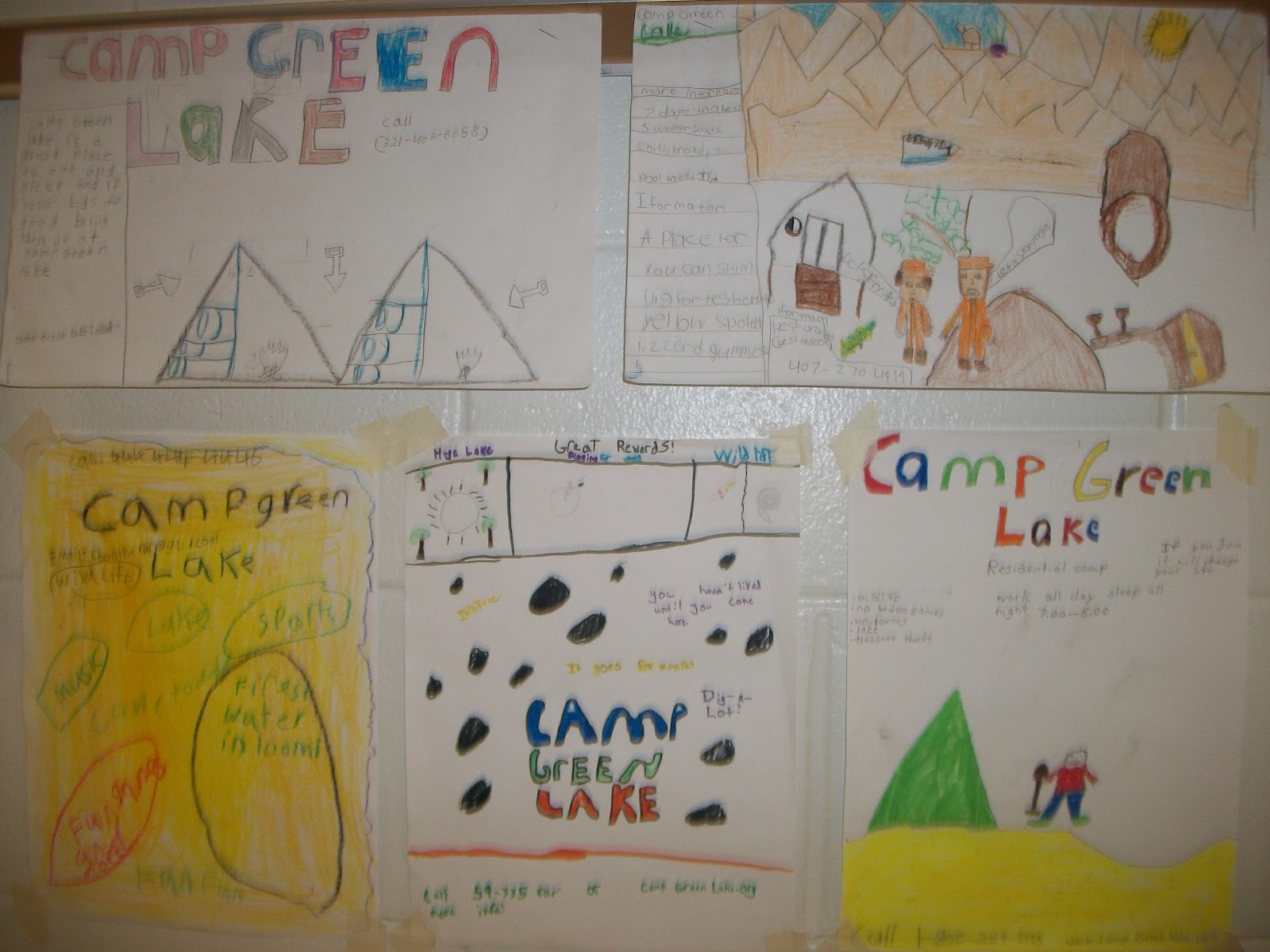 Holes Camp Green Lake Drawing