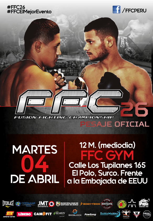 Ceremonia de pesaje del FFC 26: Méndez vs. Pereira