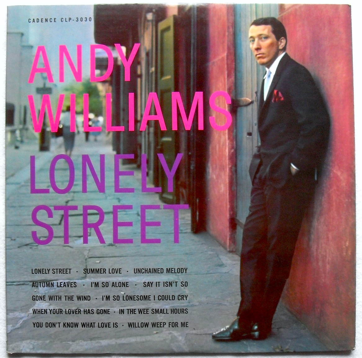 Andy Williams vintage album cover, 'Lonely Street' | Andy williams ...