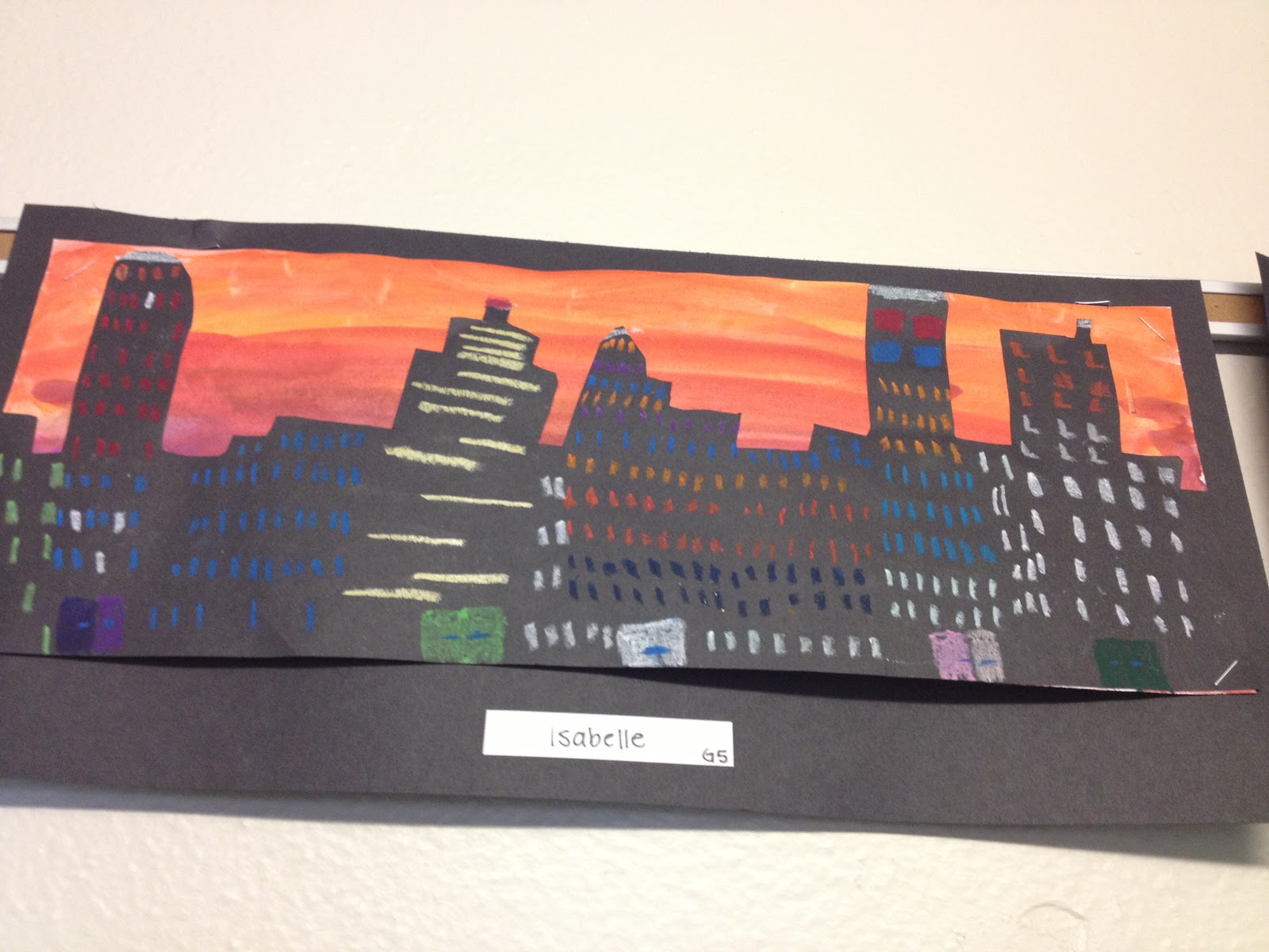 Art With A Smile: 5th Grade Silhouette Cityscapes