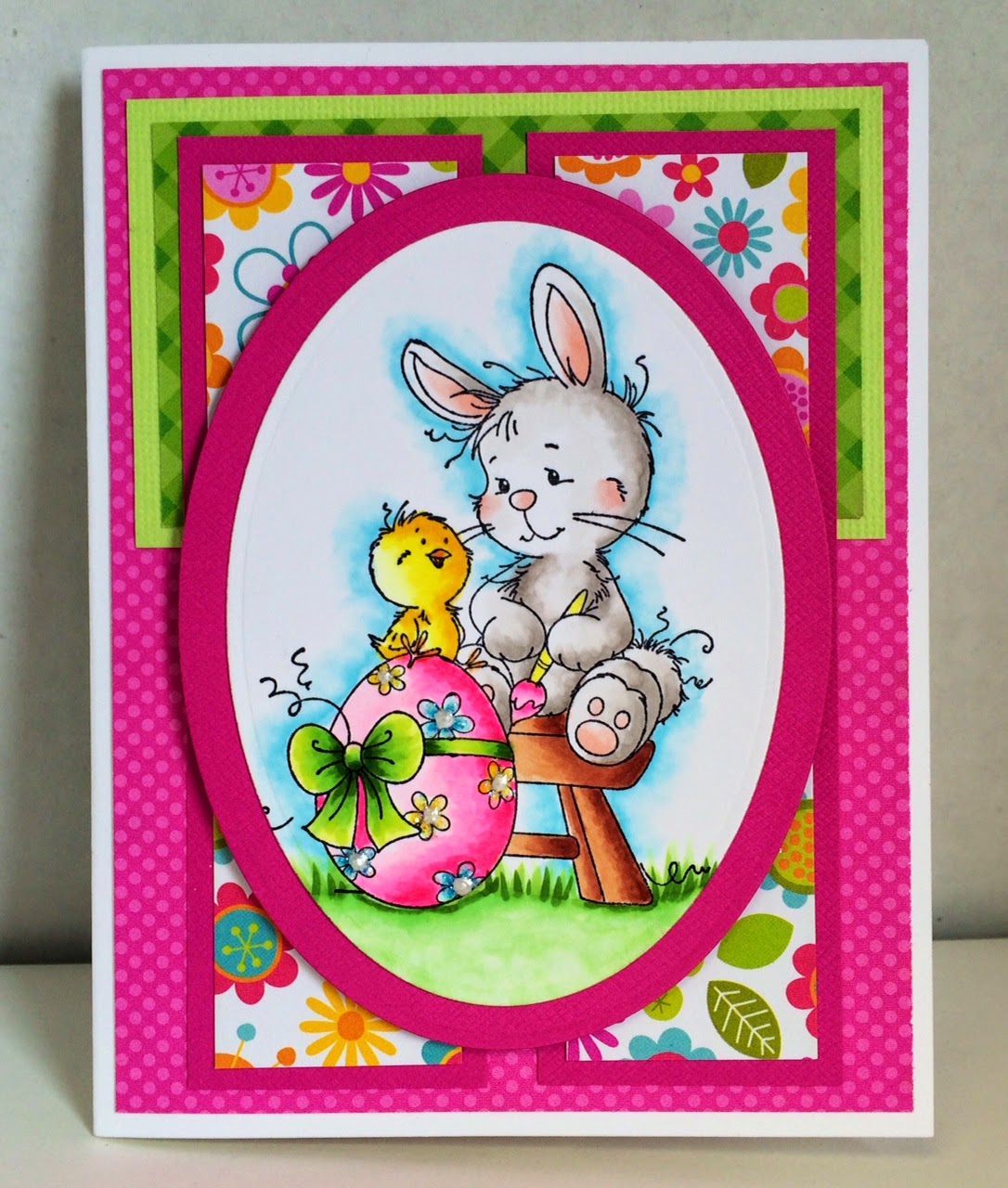 Memories of Time: 04/09 Cathy's Easter Card Class (with Copic Markers)