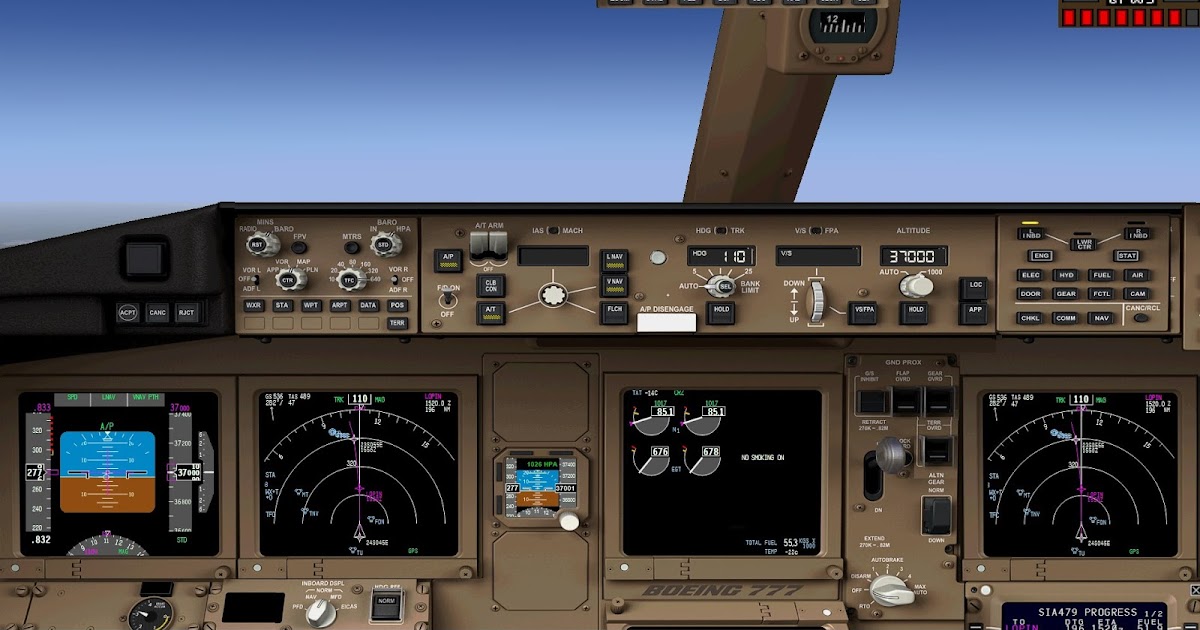 Painel Widescreen B777 PSS [FS2004]:[FS2004].:::Hiper FS:::. [FSX ...
