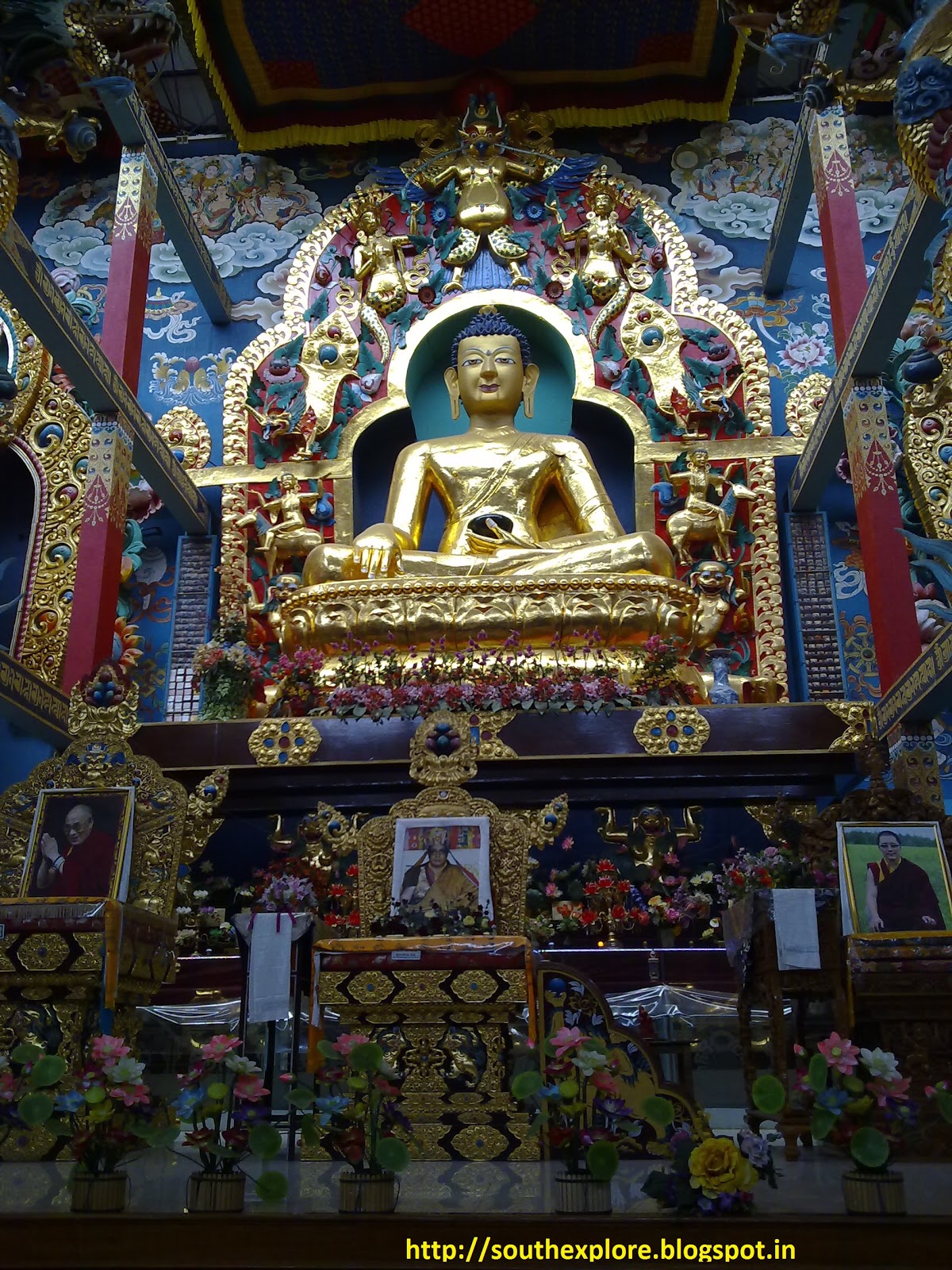 GOLDEN TEMPLE-TIBETAN MONASTERY-COORG-KARNATAKA ~ SOUTH INDIA TOURISM
