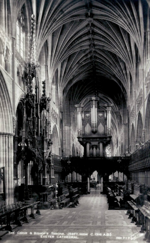 Demolition Exeter: Exeter Cathedral: The Bishop's Throne