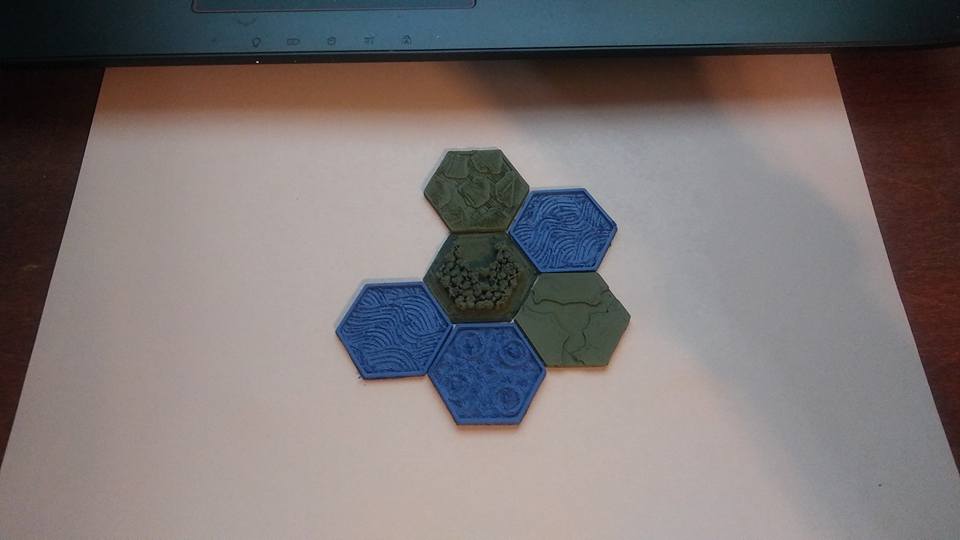 Adventures with Gun, Sabre & Horse: 3D Printed Hex Terrain Tiles for ...