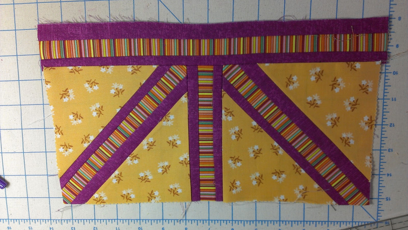 SewBerryPatch: Union Jack quilt block tutorial