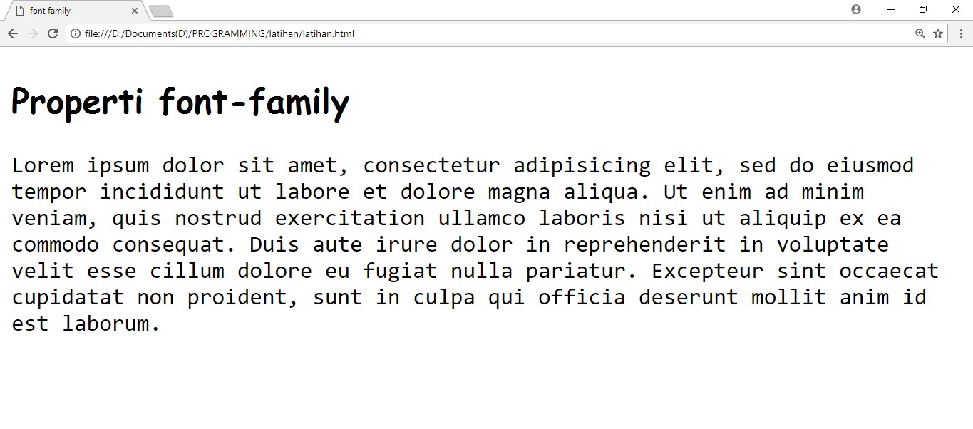 BELAJAR CSS DASAR | mengatur font | KARYAILKOM